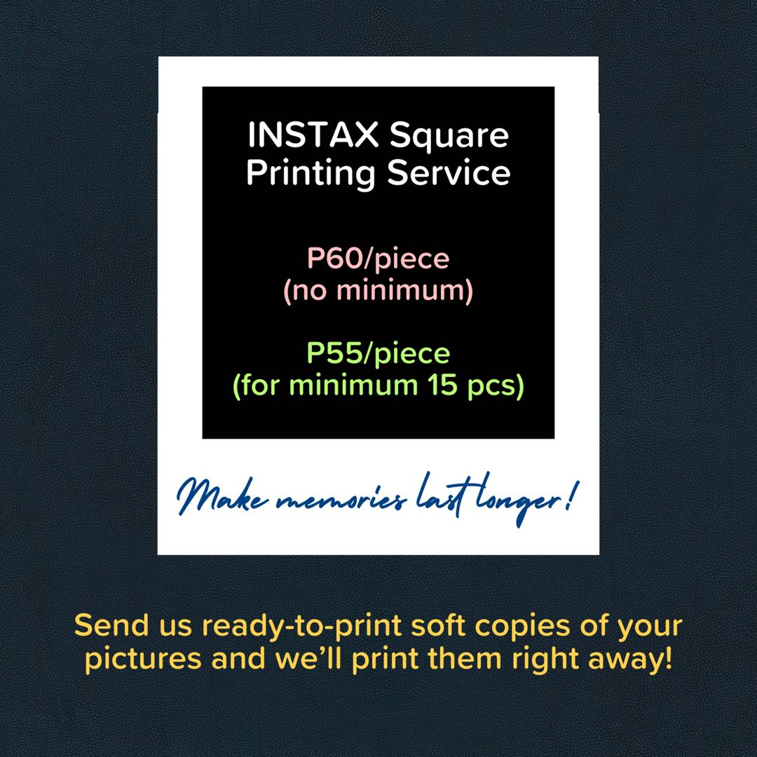 Instax SQUARE printing services! , Hobbies & Toys, Stationary & Craft ...