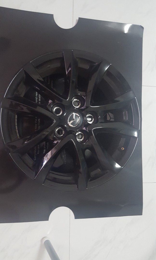 Mazda 3 16inch 5x114.3 Original Rims - Glossy black, Car Accessories ...