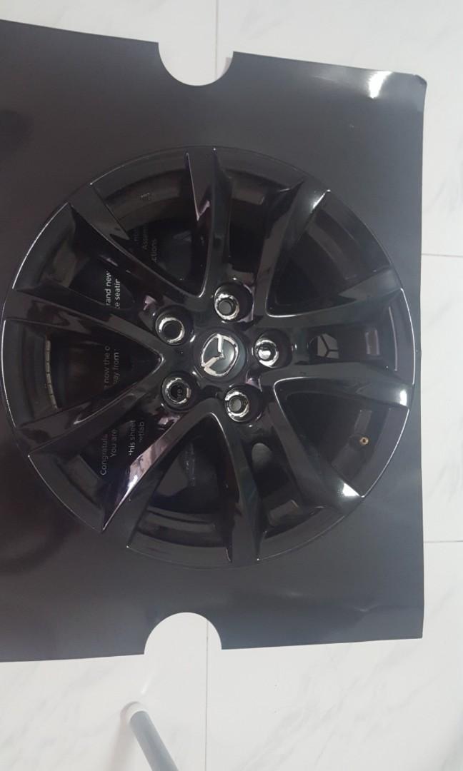 Mazda 3 16inch 5x114.3 Original Rims - Glossy black, Car Accessories ...