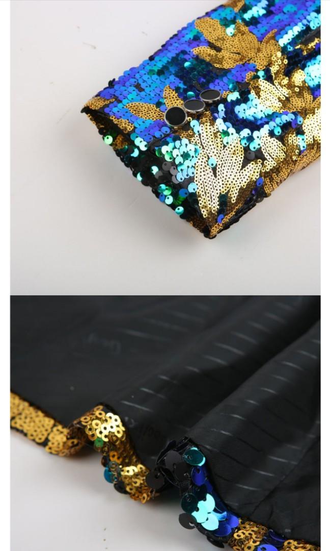 Men shimmer glitter shiny blazer jacket colorful, Men's Fashion, Coats ...