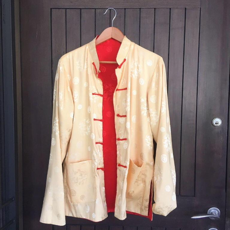 Oriental Noble Full Silk Men's Sam Foo, Men's Fashion, Tops & Sets ...