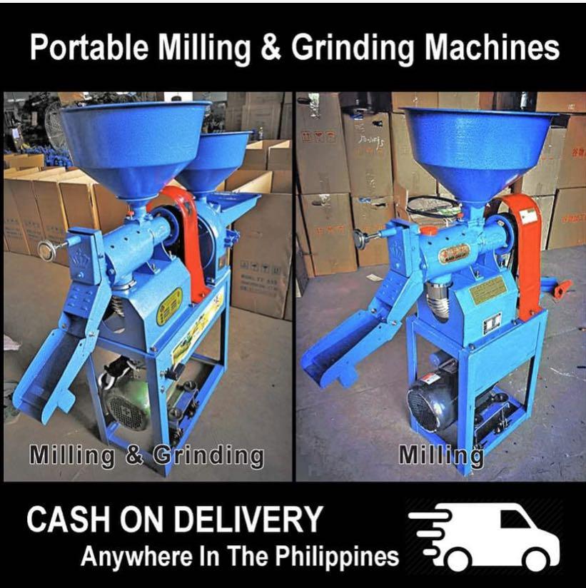 Portable Rice Milling and Grinding Machine, Commercial & Industrial ...