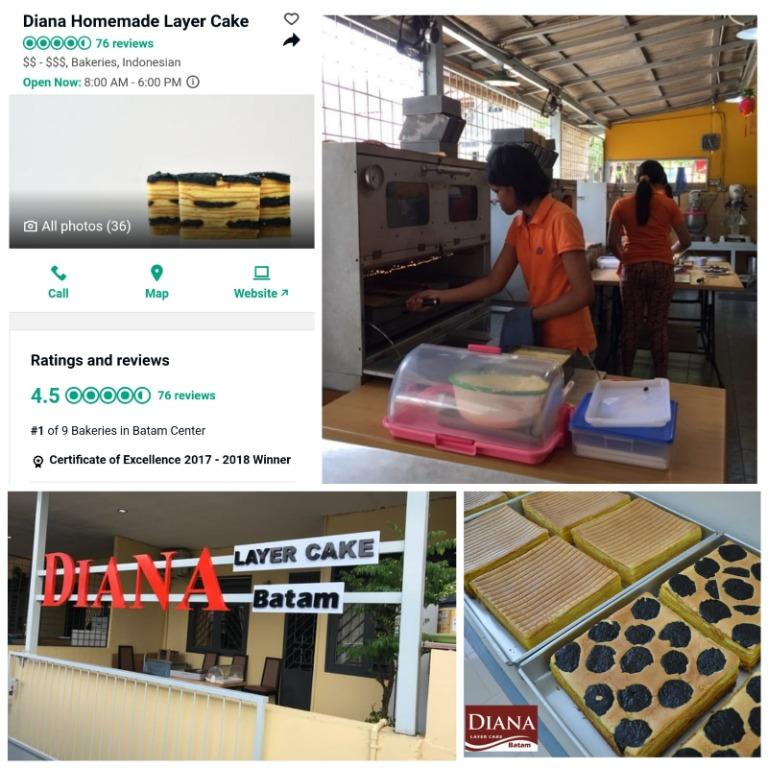 PRE ORDER DIANA LAYER CAKE BATAM TO SINGAPORE, Food & Drinks, Local ...
