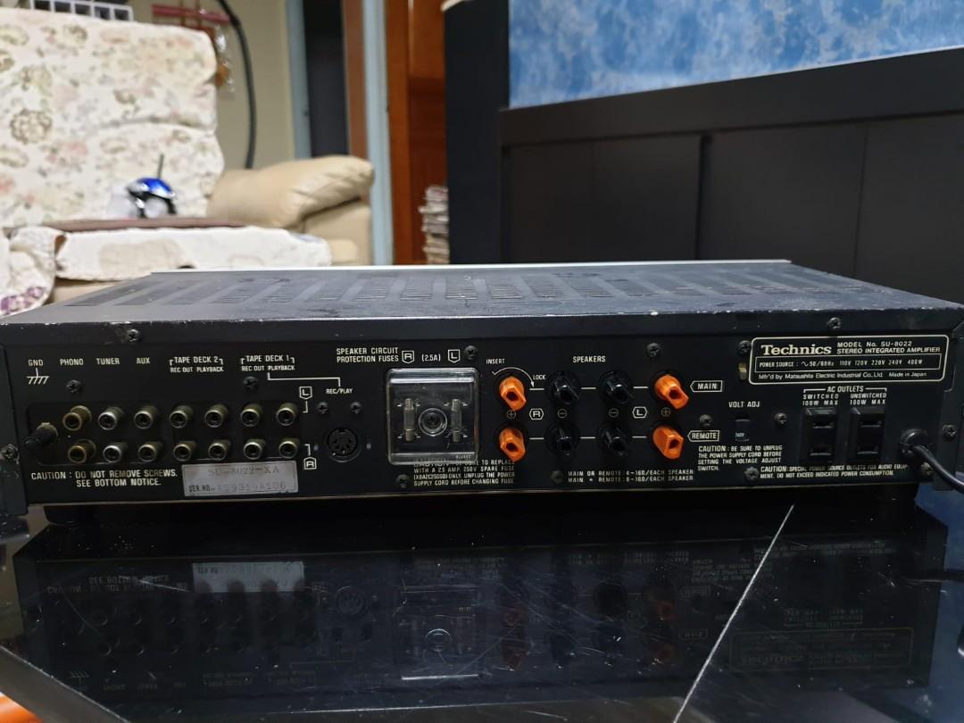 Technics integrated amplifier su-8022, Audio, Other Audio Equipment on ...