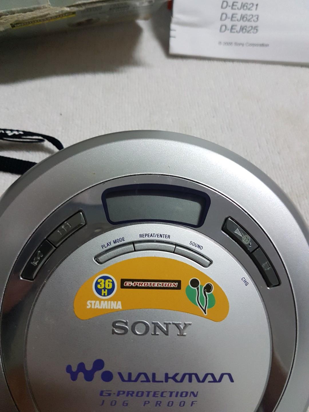 Vintage Sony D-EJ620 Portable Personal CD Player / Discman / Walkman, Audio, Portable Music ...