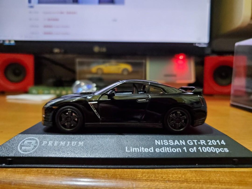 1:43 GT-R R35 Triple9 Premium Black Nissan GTR 黑 日產 合金車 not tomica ...