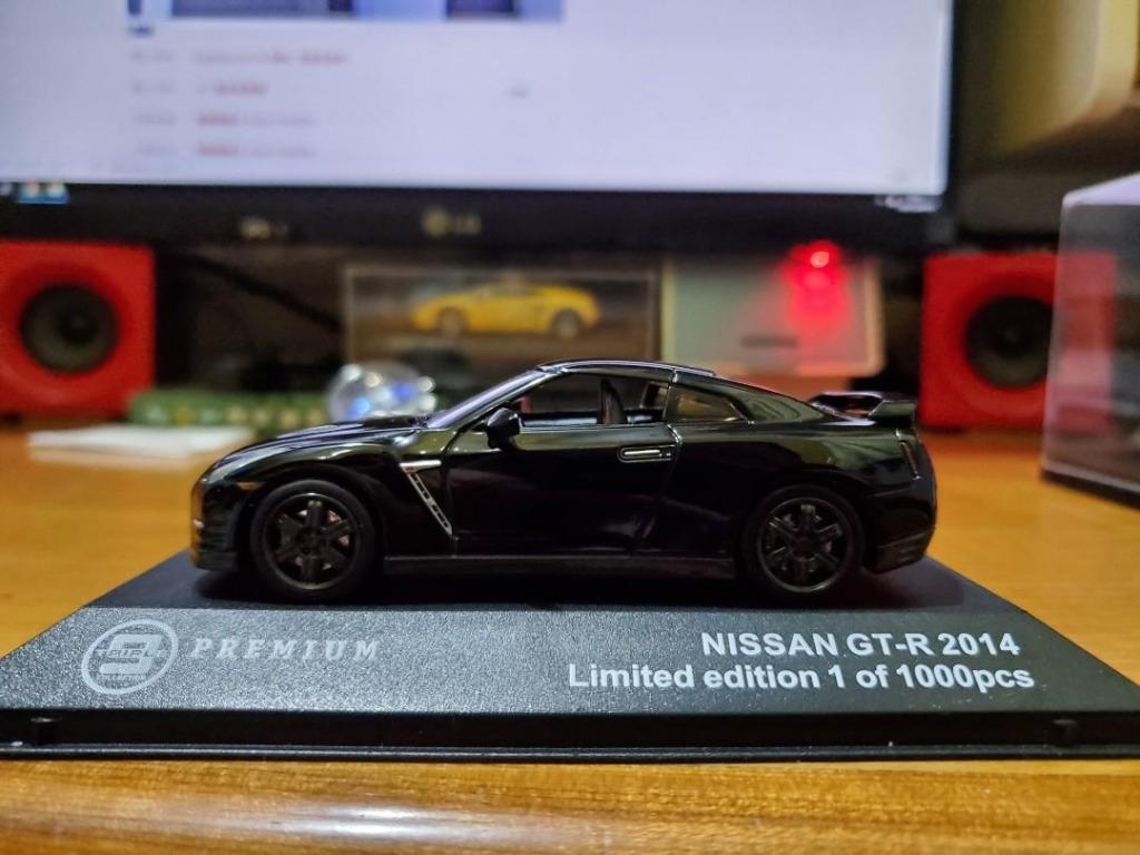 1:43 GT-R R35 Triple9 Premium Black Nissan GTR 黑 日產 合金車 not tomica tomytec tlv kyosho 京商 ebbro ...
