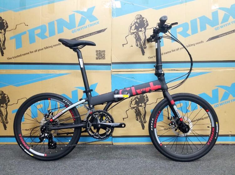 2019 TRINX FLYBIRD 2.0 16速 451輪 鋁合金折叠車 送叮叮水架前後蛙燈, 運動產品, 單車及配件, 單車 - Carousell