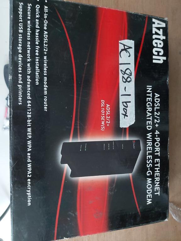 Ethernet Integrated Wireless-G Modem Aztech ADSL2/2+4Port @ P1800 Each ...