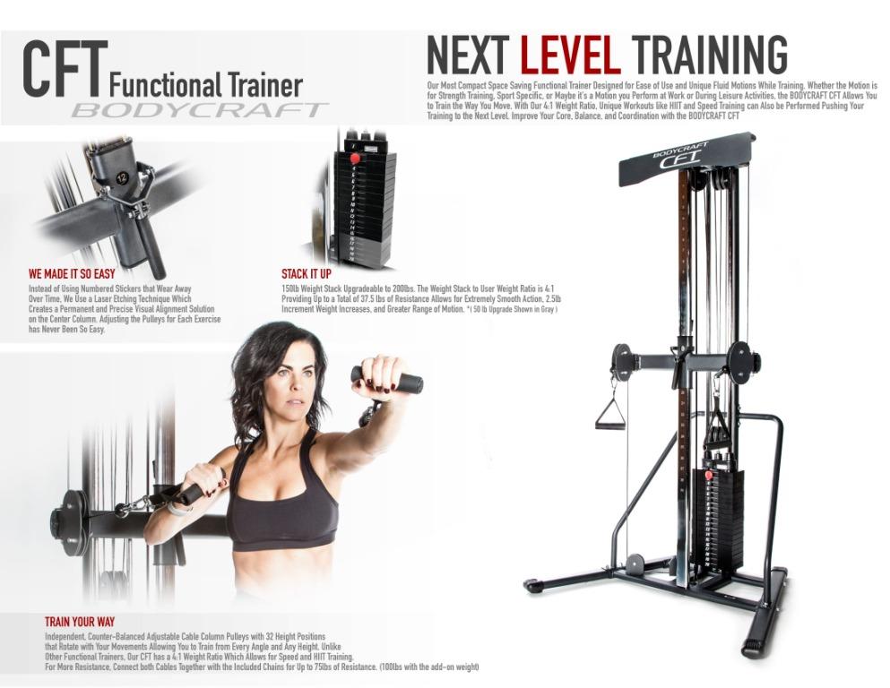 BODYCRAFT CFT FUNCTIONAL TRAINER (Self Assembly & Assembled), Sports ...