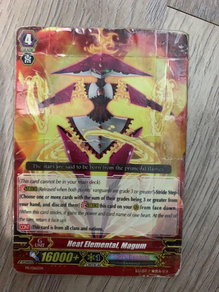 Cardfight Vanguard Heat Elemental Magum, Hobbies & Toys, Toys & Games ...