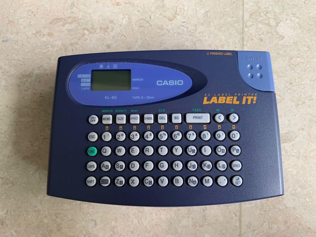 Casio EZ label printer with tape cartidge, Hobbies & Toys, Stationery ...