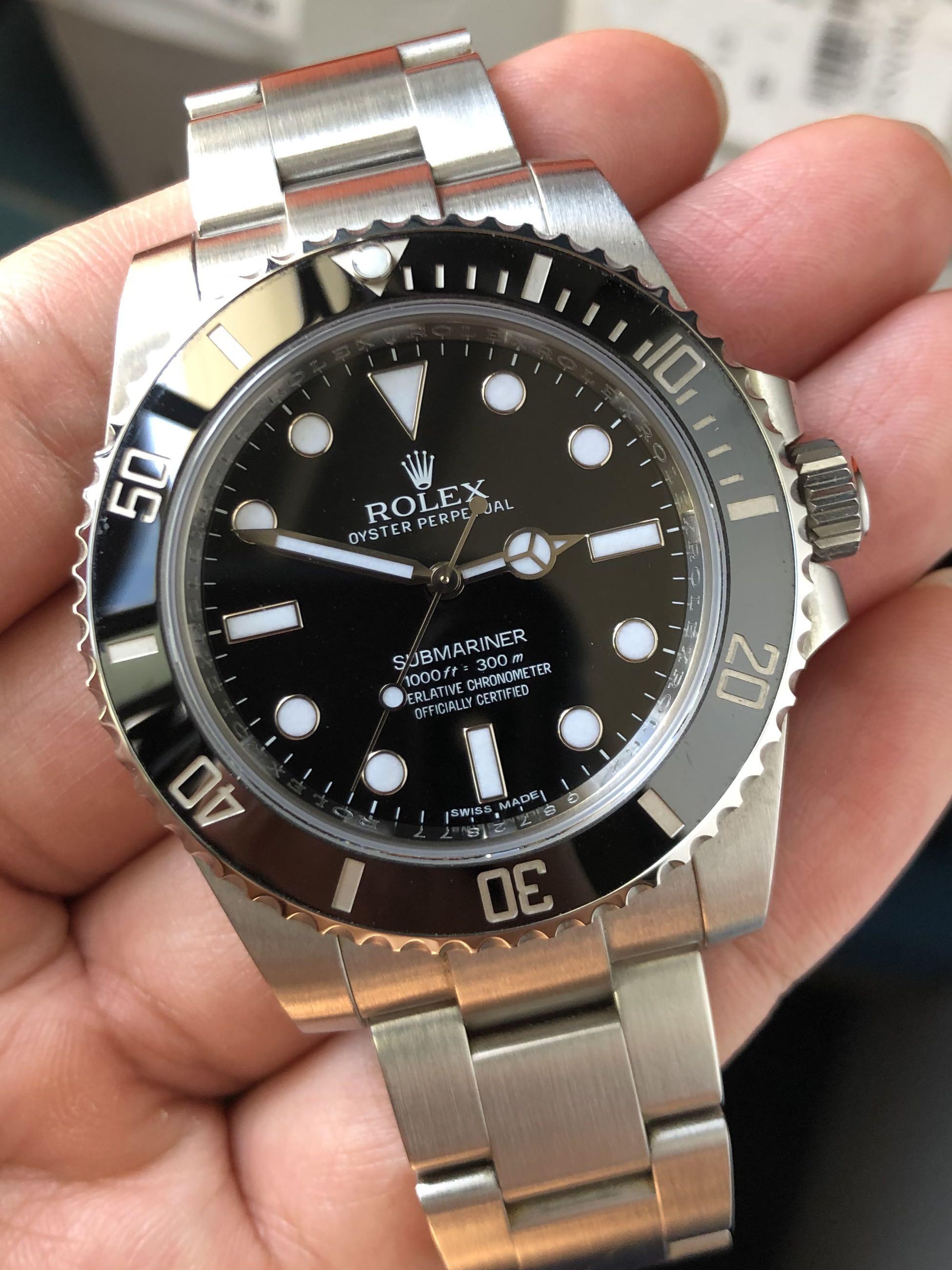 Cheap - Rolex 114060 Submariner full set, Luxury, Watches on Carousell