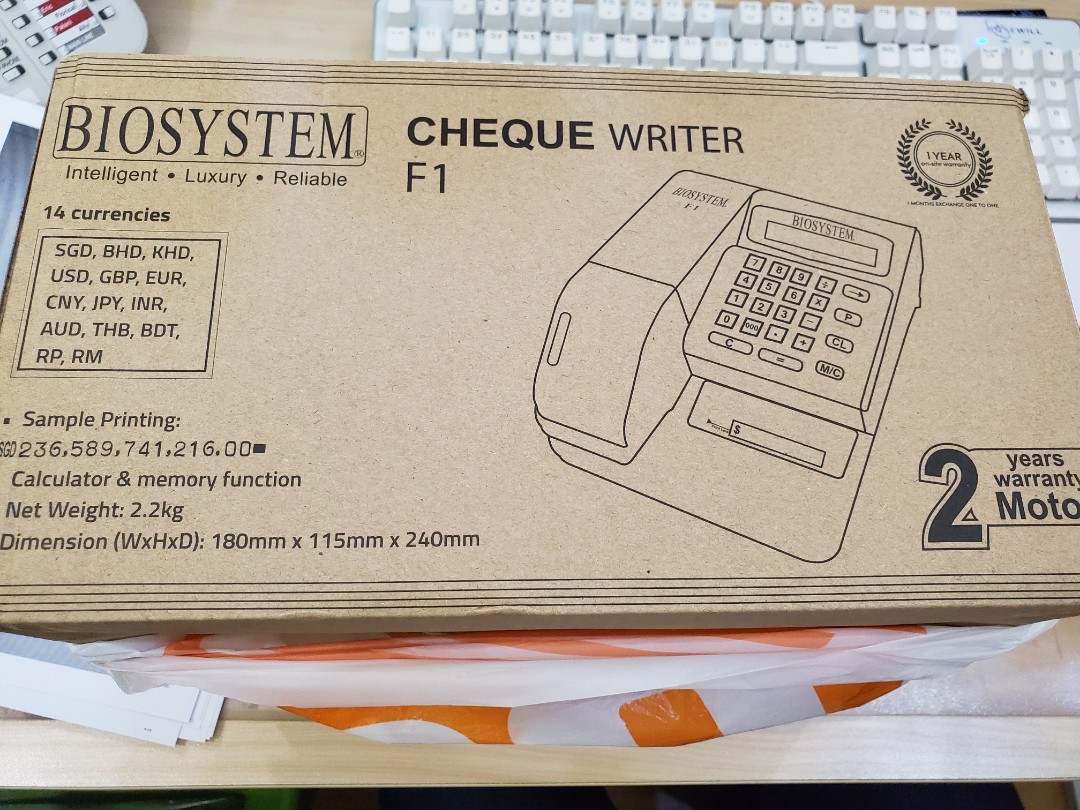 Cheque Writer, Computers & Tech, Office & Business Technology on Carousell