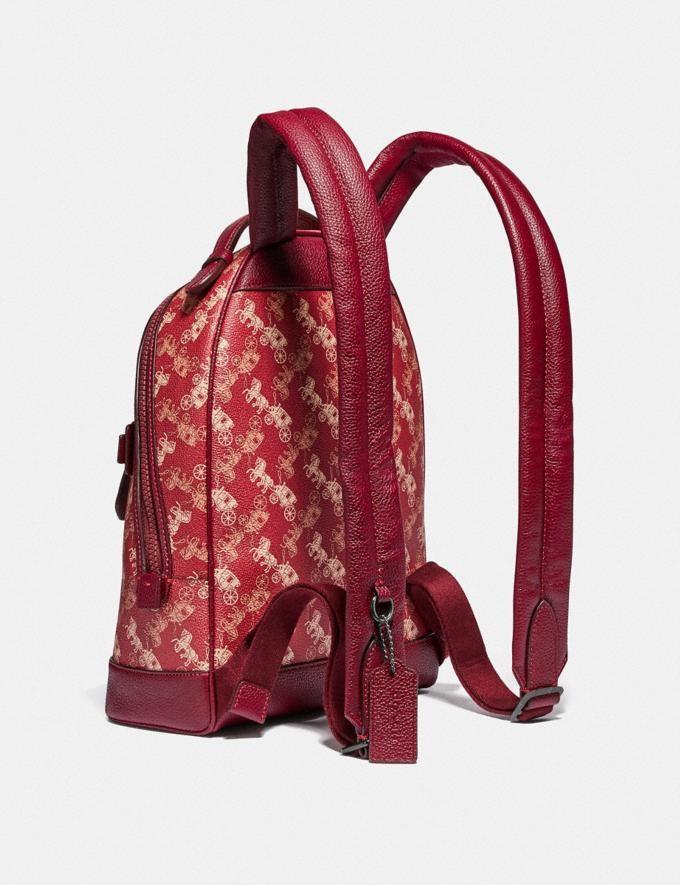 Coach barrow backpack with horse and carriage print and varsity, Women ...