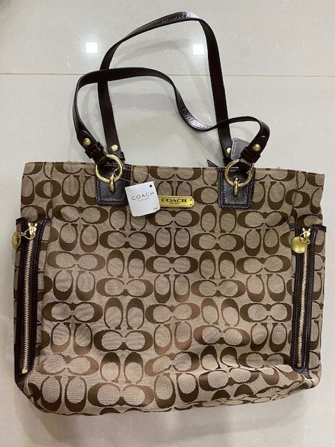 Coach Brown C Logo Bag - Brand New with Tag, Women's Fashion, Bags ...
