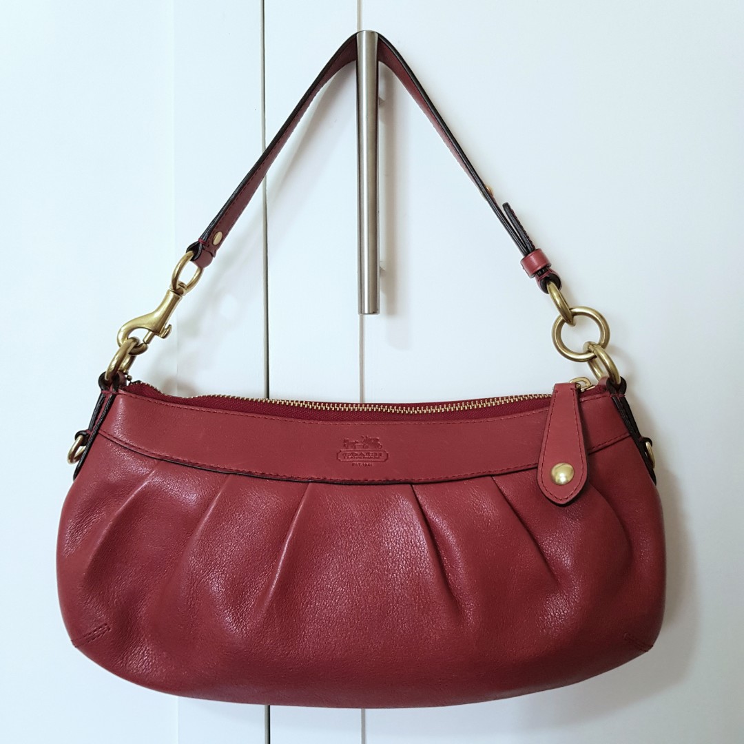 Coach Madison Small Leather Hobo, Women's Fashion, Bags & Wallets ...