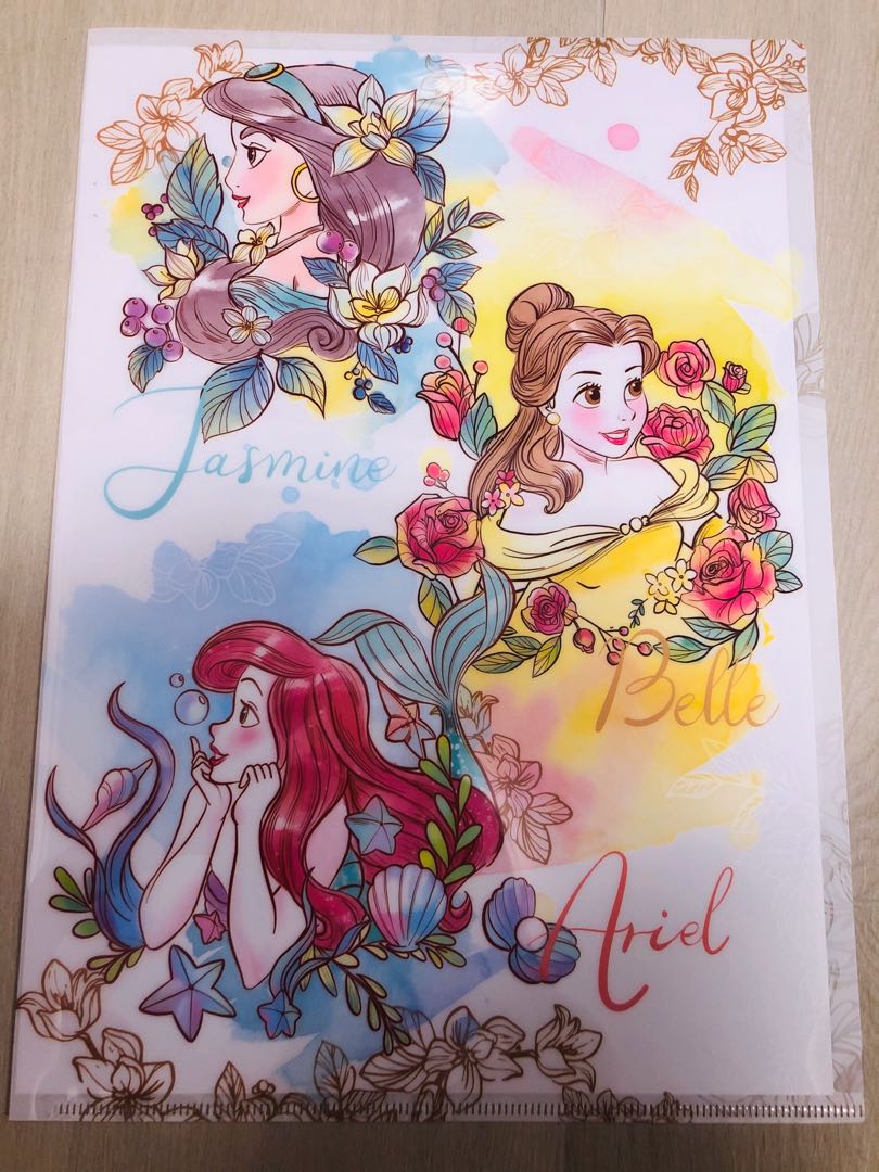 Disney Princess A4 File, 興趣及遊戲, 手作＆自家設計, 文具 - Carousell