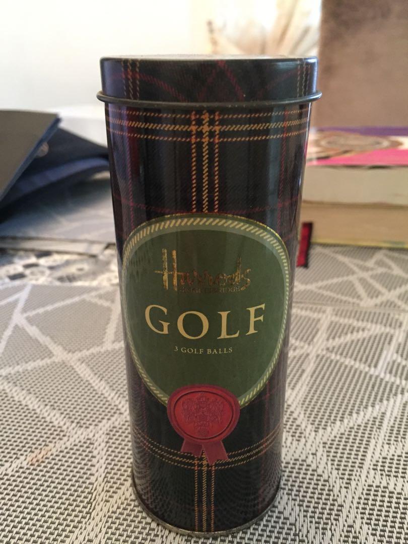 HARRODs GOLF BALL IN THE TIN , Everything Else, Others on Carousell