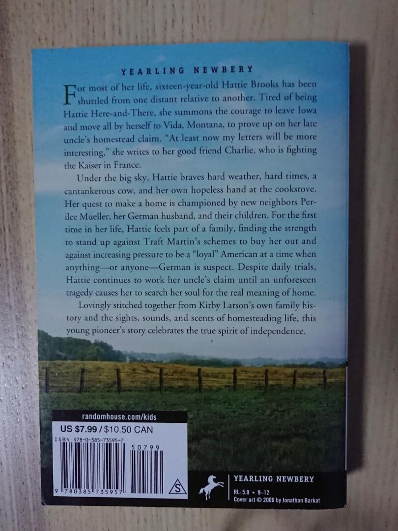 Hattie Big Sky - Kirby Larson, Hobbies & Toys, Books & Magazines ...