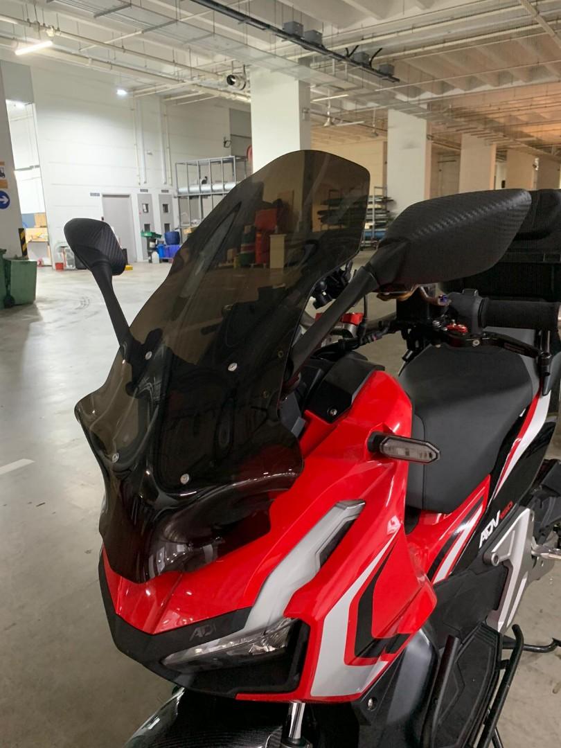 Honda ADV 150 Tall Smoked Windshield, Motorcycles, Motorcycle Apparel ...