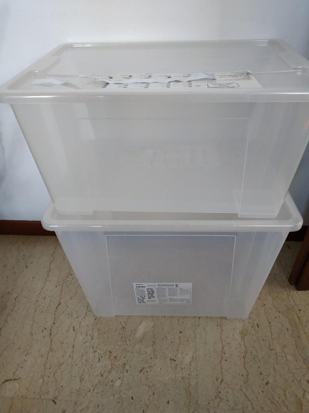 IKEA Storage Box 2 pieces, Furniture & Home Living, Home Improvement ...