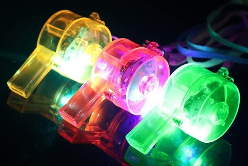 LED Whistle Kids Whistle with Light Party Disco Beach Halloween ...