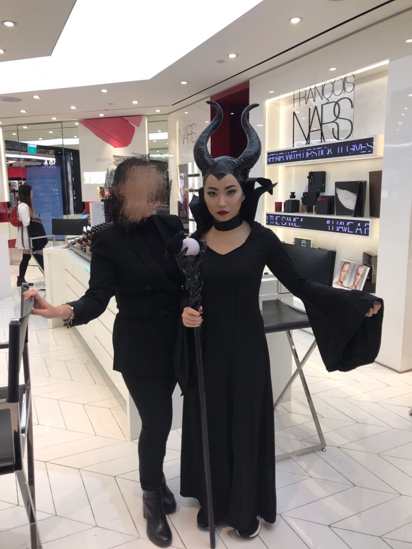 Maleficent Full Set Costume, Women's Fashion, Dresses & Sets, Evening ...