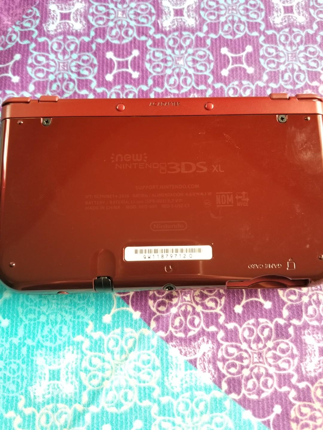 (RED) "new" Nintendo 3DS XL, Video Gaming, Video Game Consoles ...