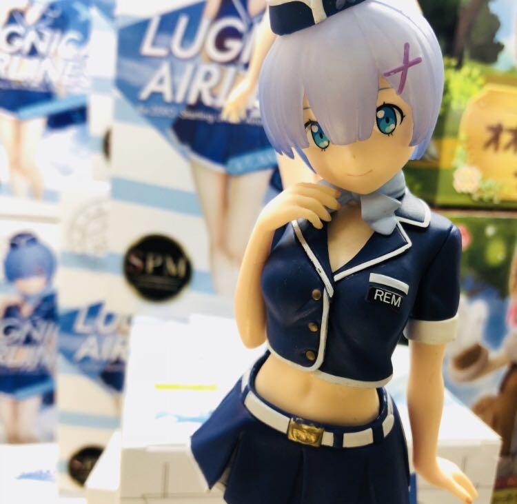 雷姆REM Lugnica AirLines 空姐/空中服務員 模型Figure Welcome to Super Premium Figure Re: Zero 從零開始的異世界生活 Re ...