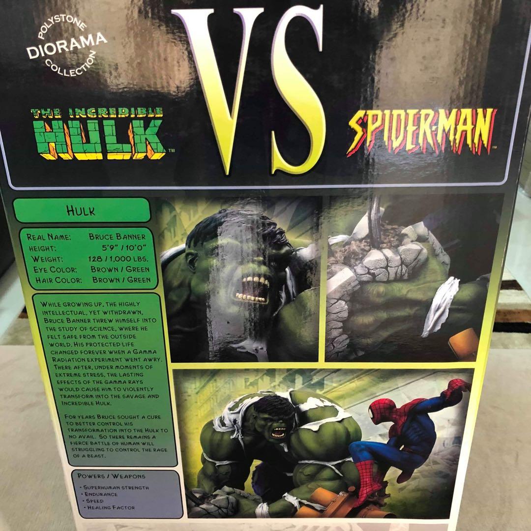 [RARE] Sideshow Spiderman vs Grey Hulk Exclusive Sample, Hobbies & Toys ...