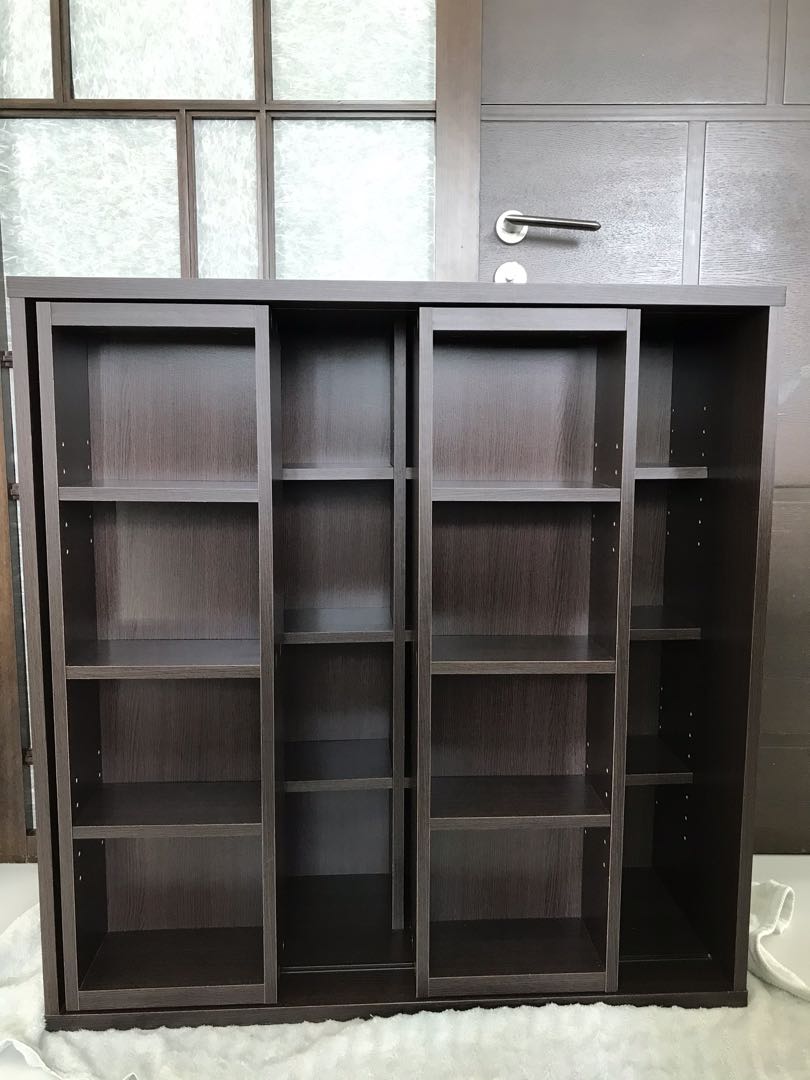 Sliding bookshelf, Furniture & Home Living, Furniture, Shelves ...