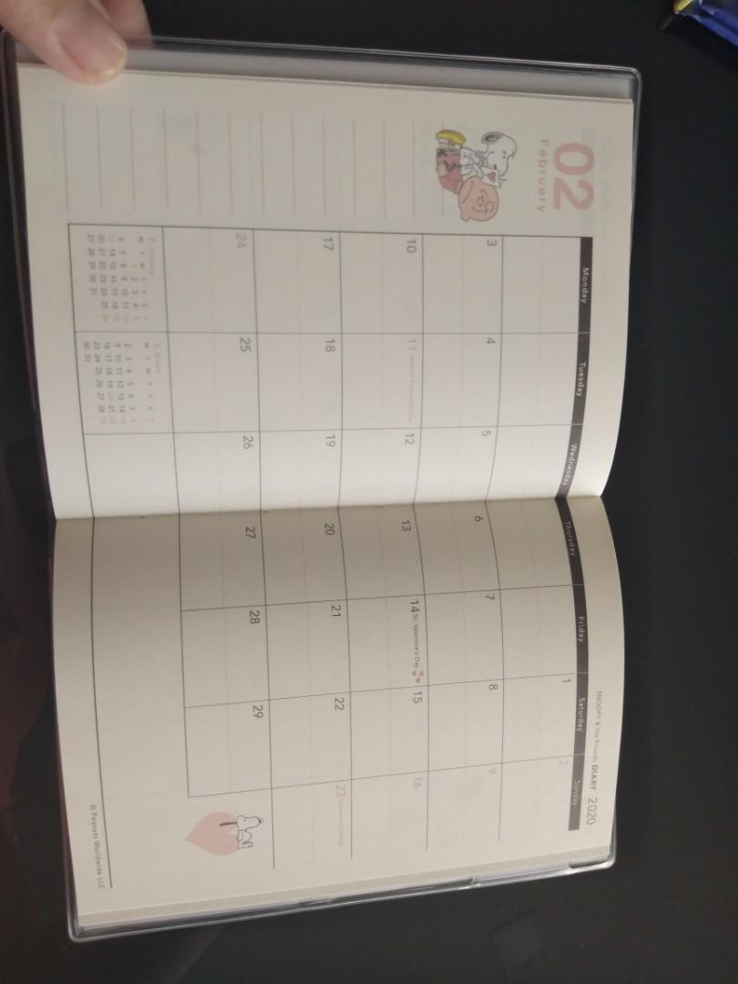 Snoopy handshake Hallmark 2020 Diary, Hobbies & Toys, Stationery ...