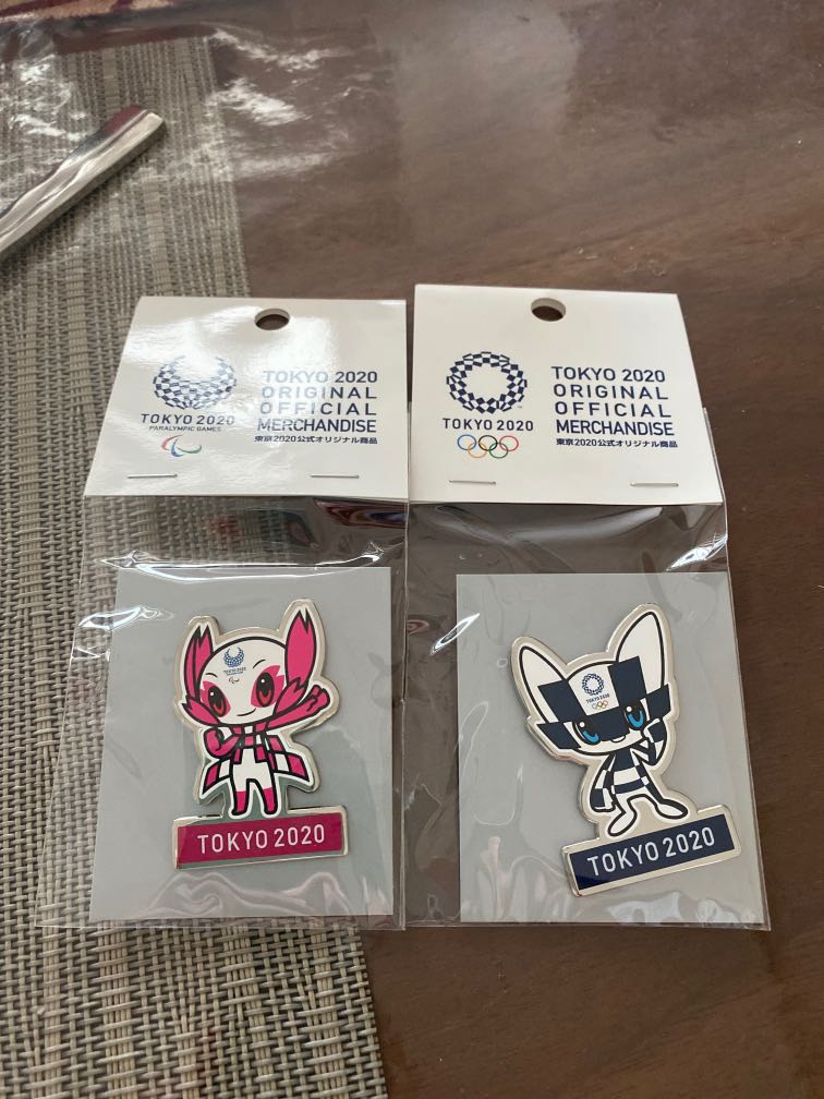 Tokyo Olympics 2020 mascot pins, Hobbies & Toys, Memorabilia ...