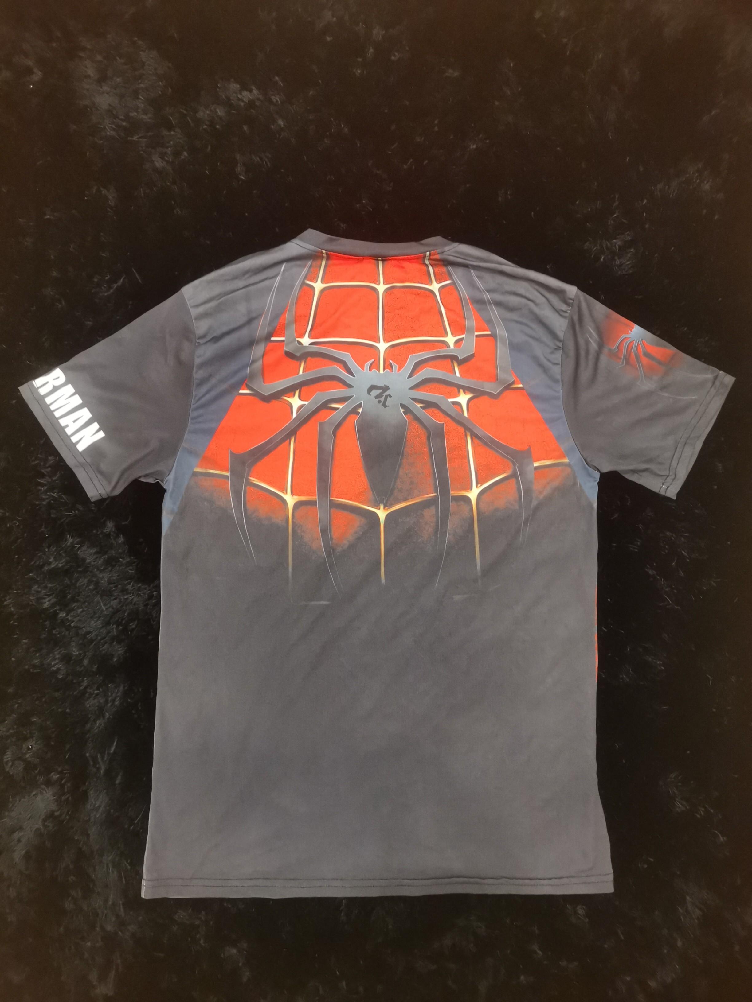 TUNSECHY Spiderman 3D Printed Gym Shirt, Men's Fashion, Tops & Sets ...