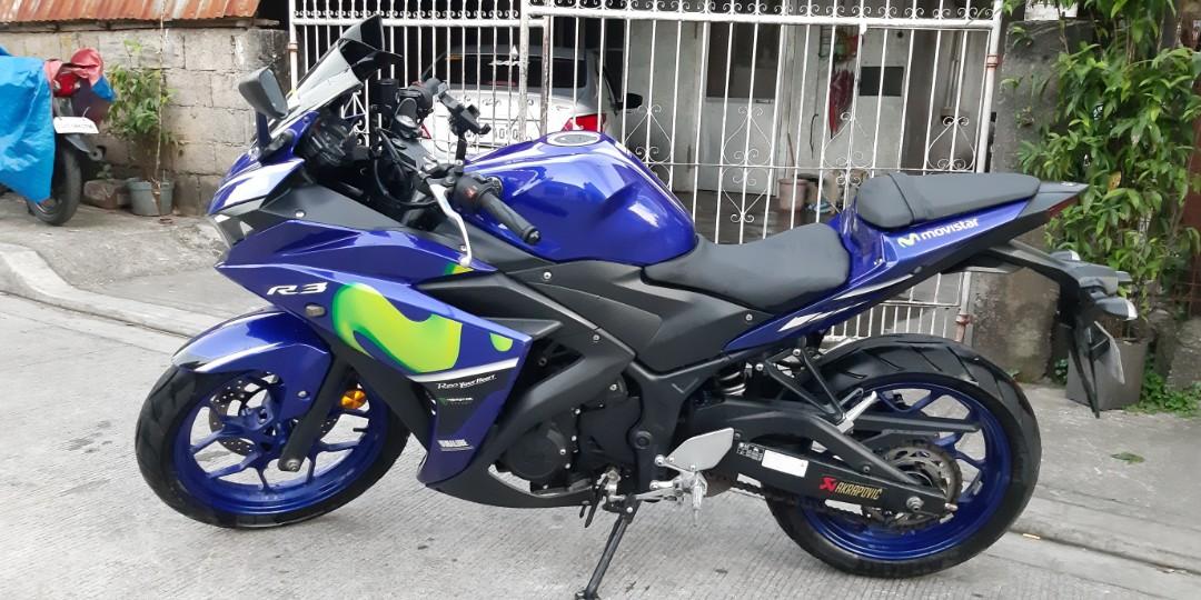Yamaha R3 movistar, Motorbikes, Motorbikes for Sale on Carousell
