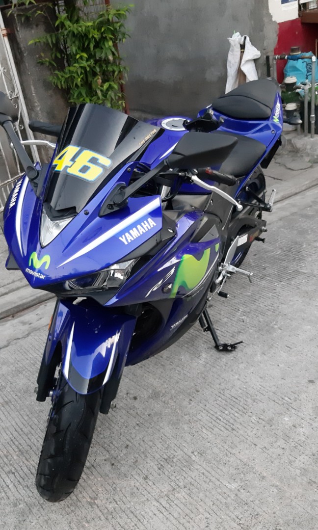 Yamaha R3 movistar, Motorbikes, Motorbikes for Sale on Carousell