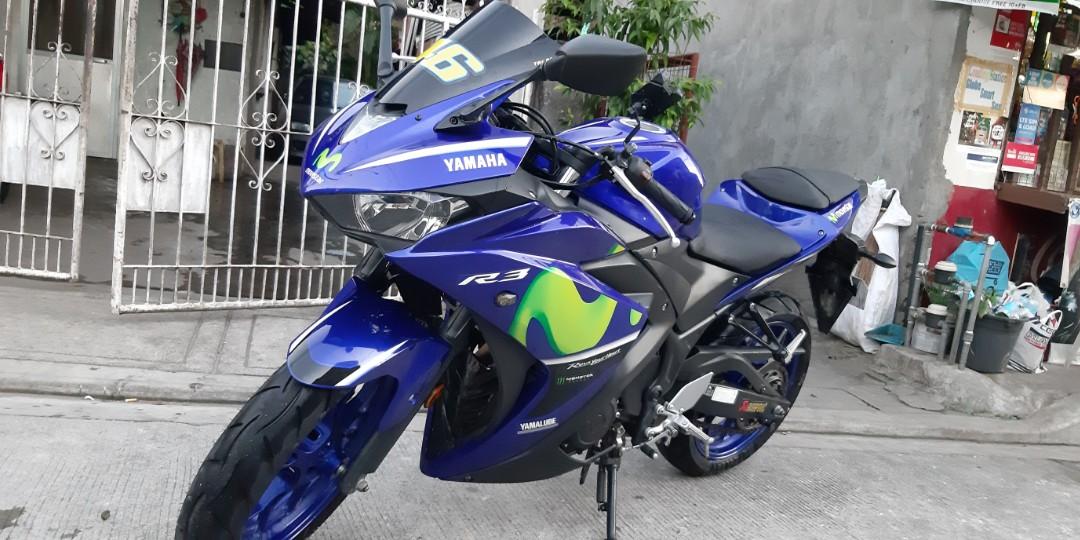 Yamaha R3 movistar, Motorbikes, Motorbikes for Sale on Carousell