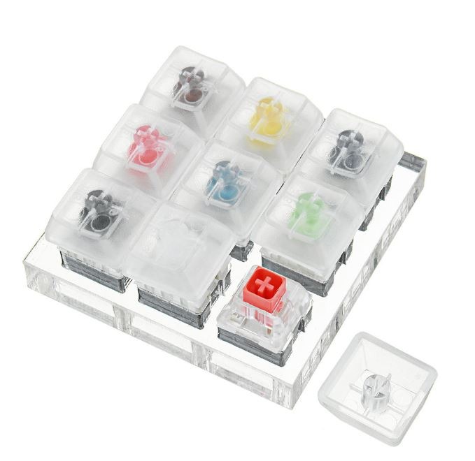 9 Keys Kailh BOX Switch Keyboard Switch Tester For Mechanical Keyboard ...