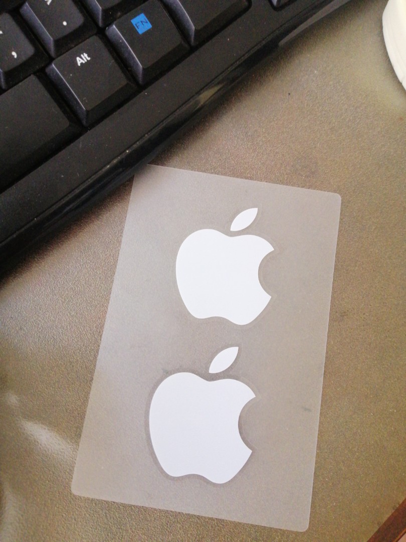 Apple logo stickers, Computers & Tech, Parts & Accessories, Other ...