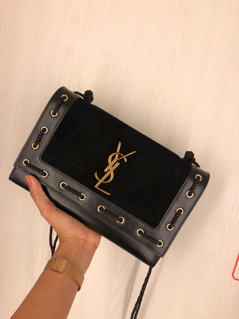 Authentic YSL Saint Laurent Rope Sling Bag Limited Edition, Luxury ...
