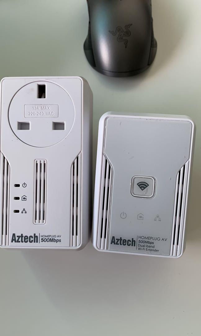 Aztech Homeplug AV 500mbps, Computers & Tech, Parts & Accessories ...