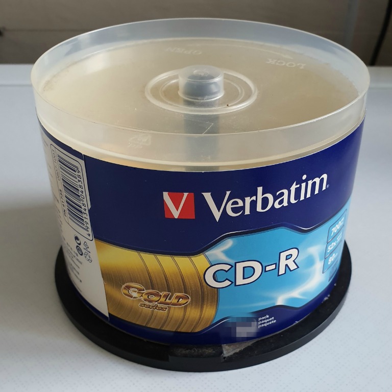 CD-R Recordable Compact Disc 700 MB GOLD Verbatim & SONY, TV & Home ...