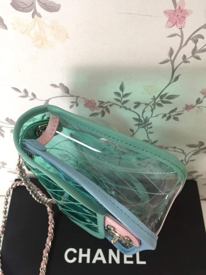 CHANEL CLEAR BAG COMPLETE WITH BOX DUSTBAG AND CARDS, Luxury, Bags ...