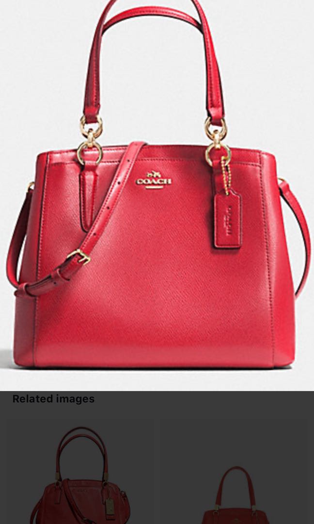 ️CNY ️BNWT Coach Classic Red Minetta Crossbody Bag, Luxury, Bags ...