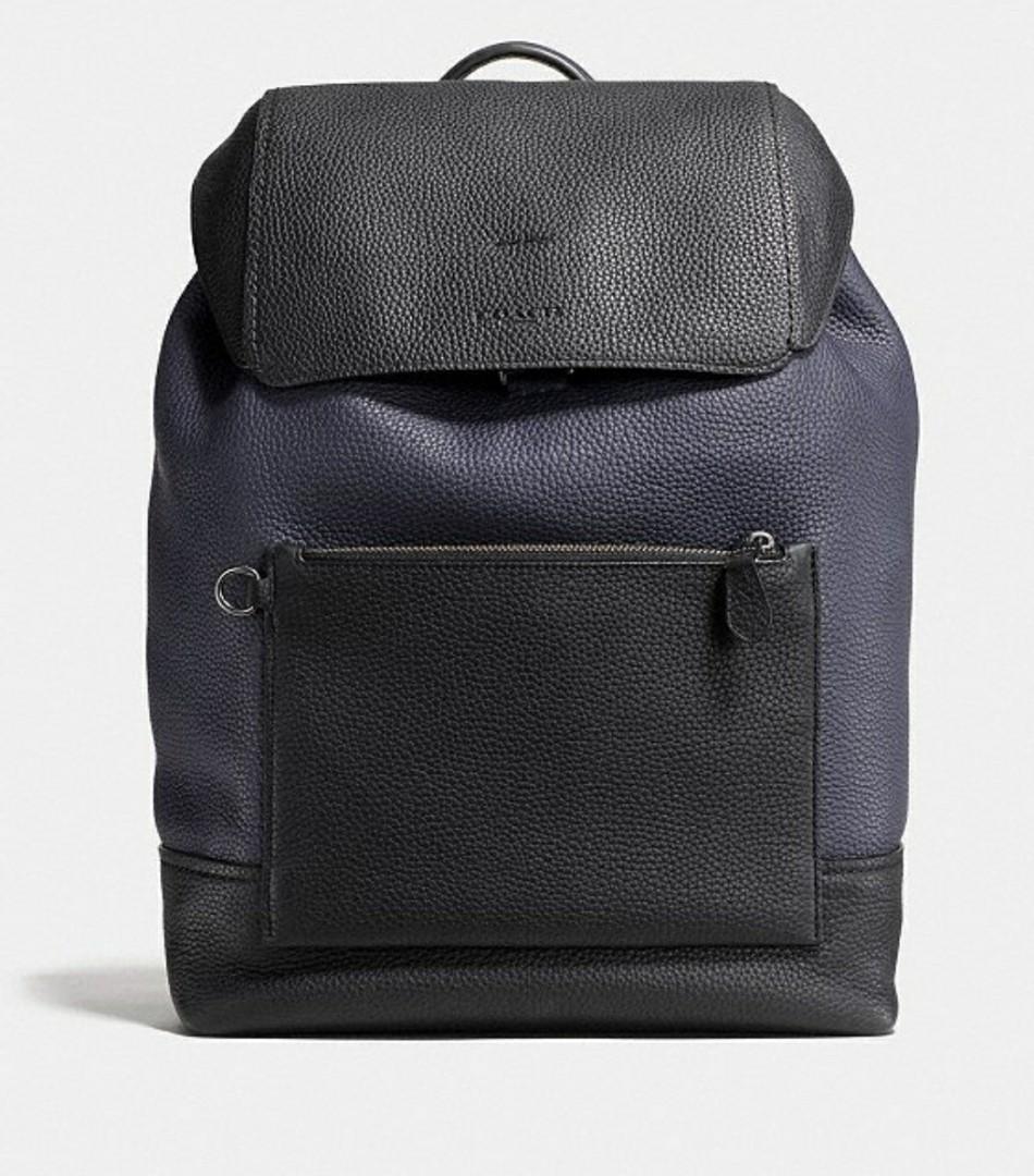 Coach Manhattan Leather Backpack, Luxury, Bags & Wallets on Carousell