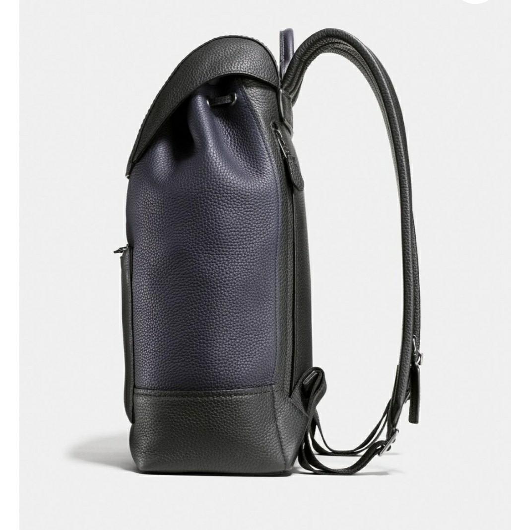 Coach Manhattan Leather Backpack, Luxury, Bags & Wallets on Carousell