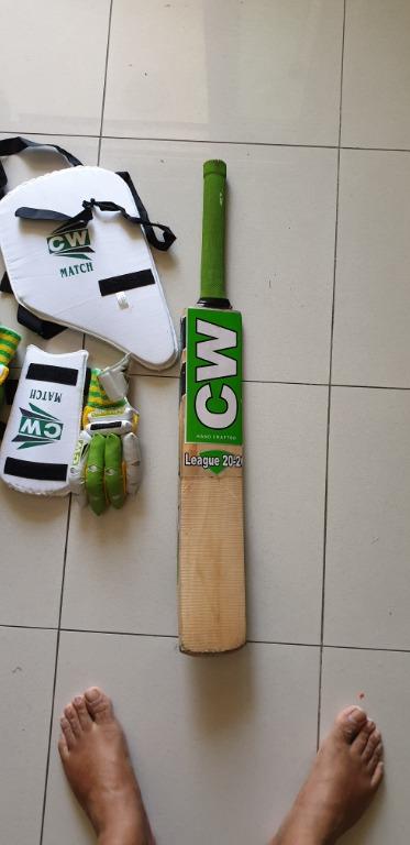 CW Sports Cricket Kit Green Kashmir Willow Full Set, Sports Equipment ...