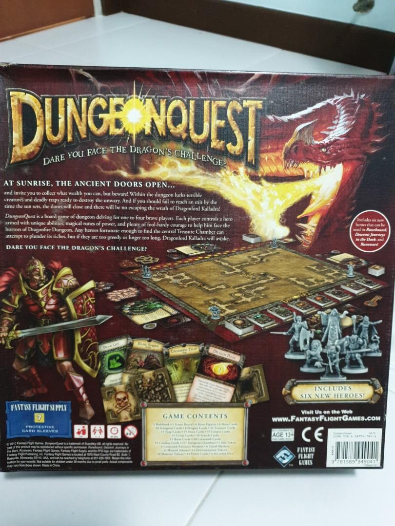 DungeonQuest Board Game with Miniatures , Hobbies & Toys, Toys & Games ...