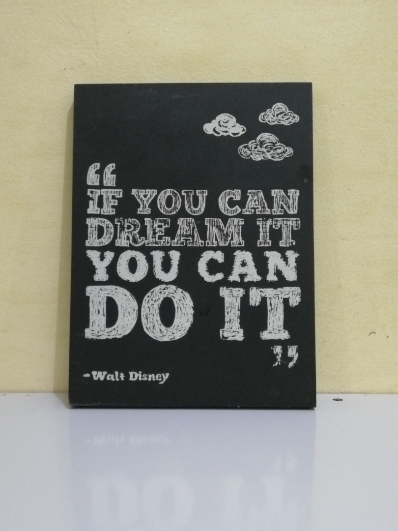 Hiasan Dinding Poster Kayu, Perabotan Rumah di Carousell